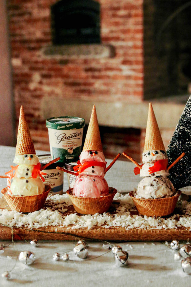 How To Make Ice Cream Snowmen, An Easy Holiday Dessert With Graeter's ...