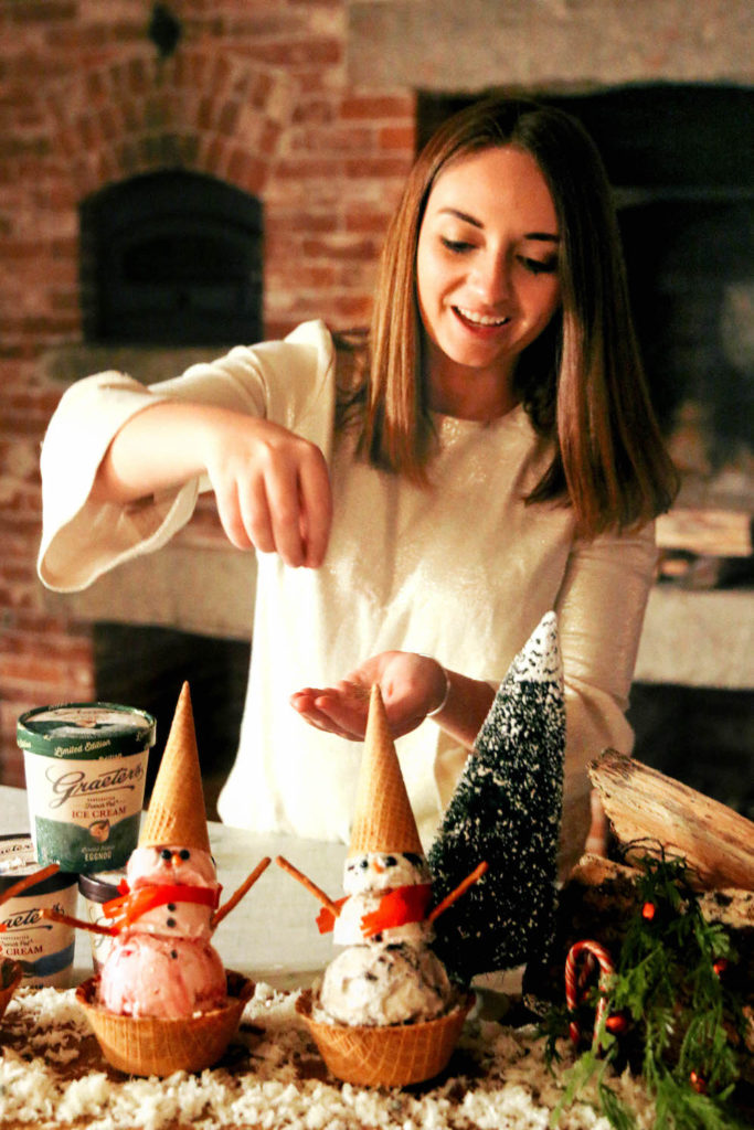 How To Make Ice Cream Snowmen, An Easy Holiday Dessert With Graeter's ...