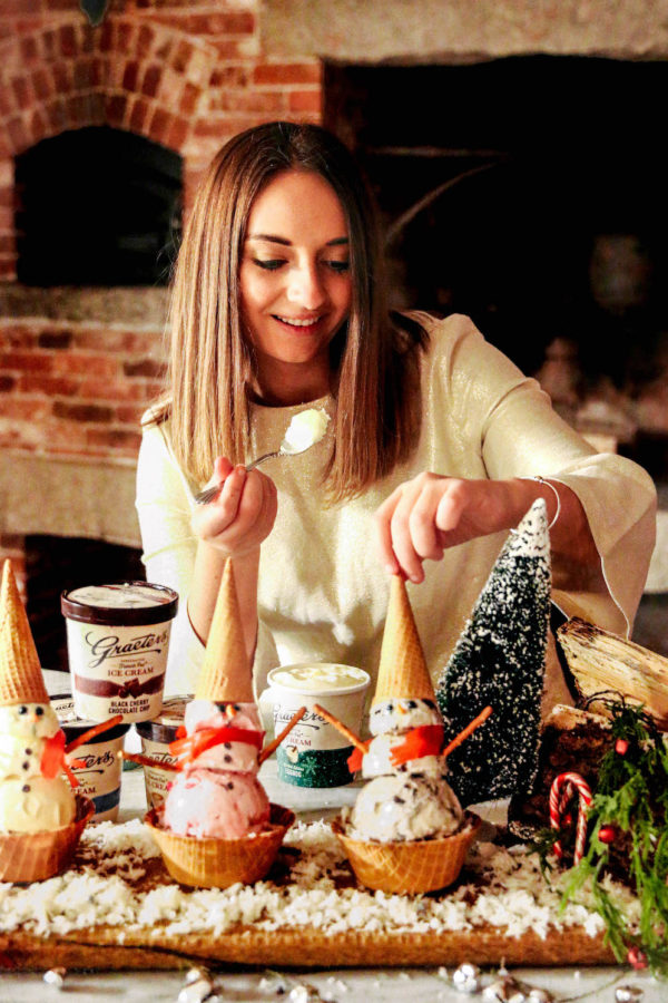 How To Make Ice Cream Snowmen, An Easy Holiday Dessert With Graeter's ...