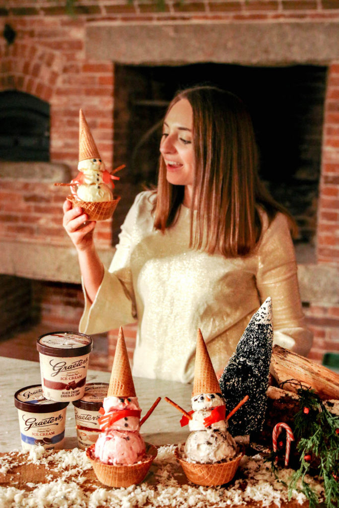 How To Make Ice Cream Snowmen, An Easy Holiday Dessert With Graeter's ...