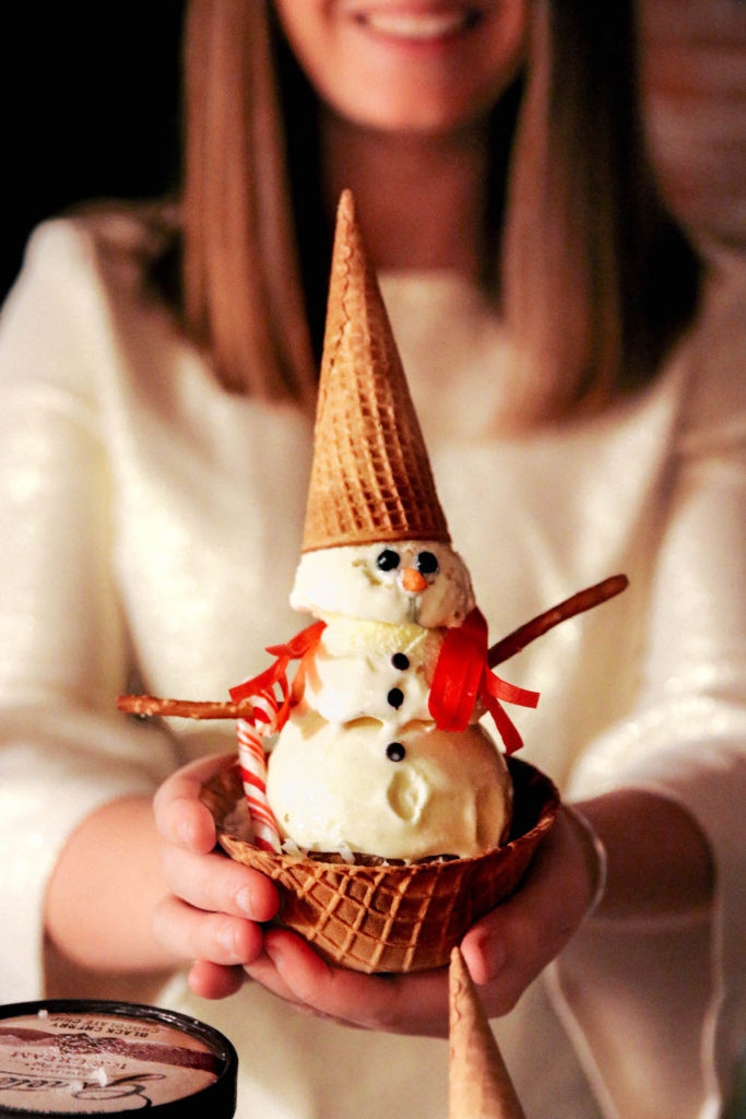 How To Make Ice Cream Snowmen, An Easy Holiday Dessert With Graeter's ...